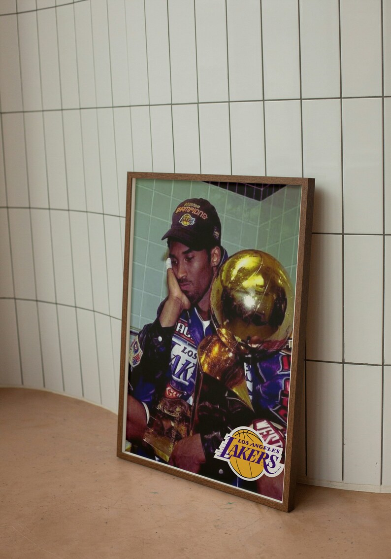 Kobe Bryant Trophy Poster - Etsy