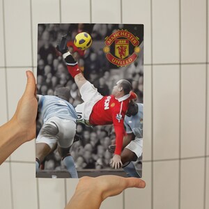 Wayne Rooney Bicycle Kick Poster Perfect for Bedroom - Etsy