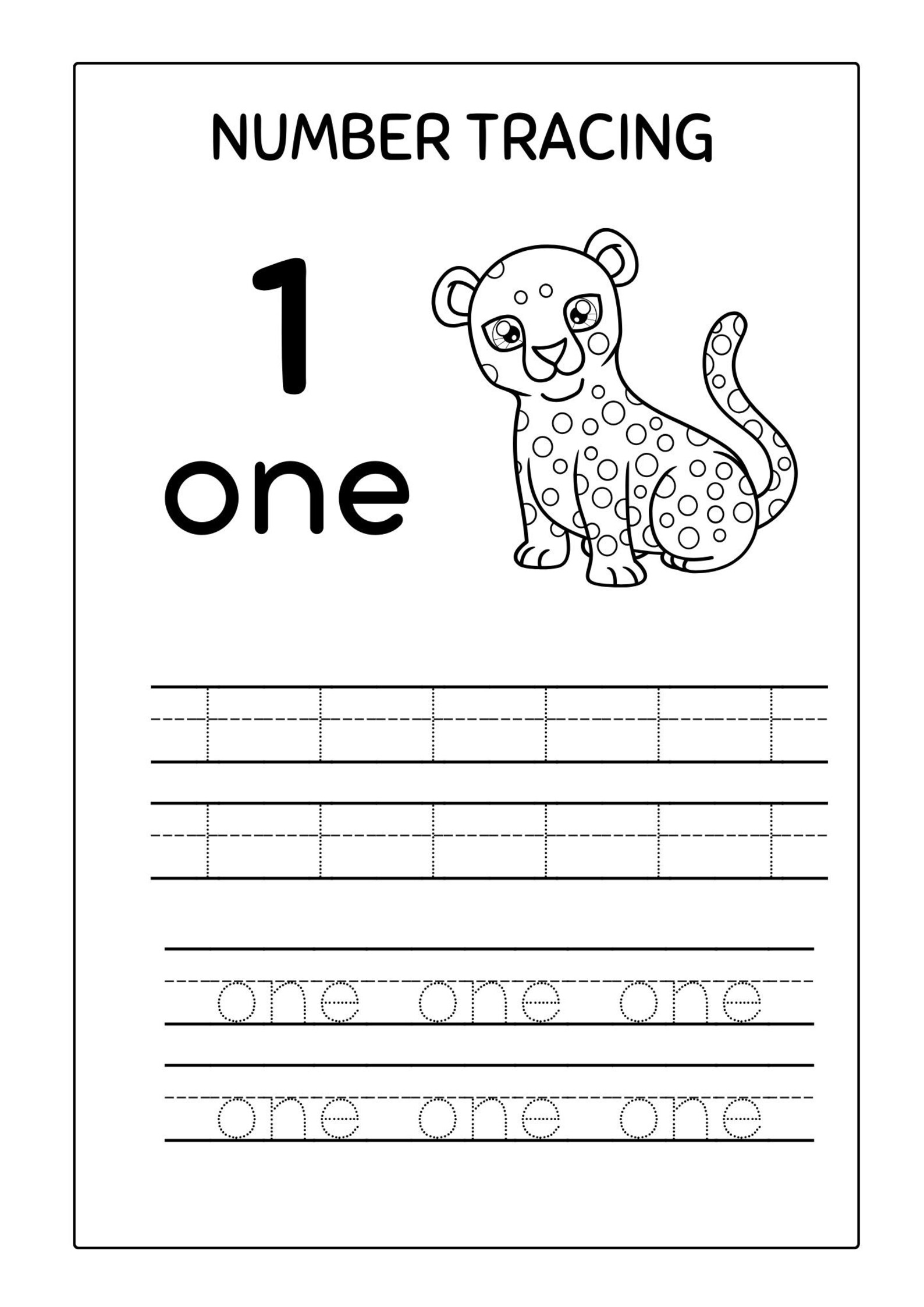 Numbers and Count Worksheet for Beginning Math - Etsy