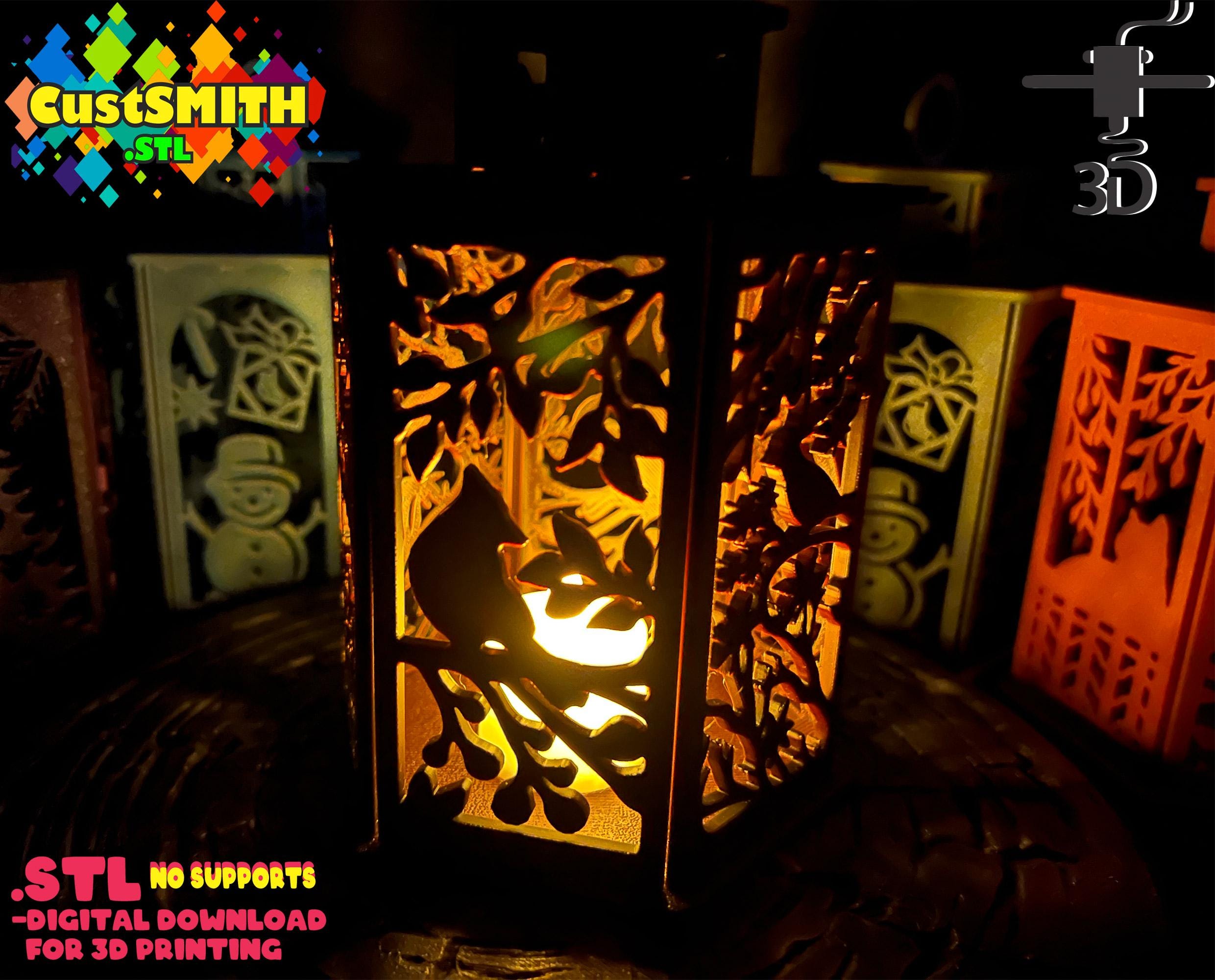 3D Printable Cardinal Bird Lamp Decoration STL File - Etsy