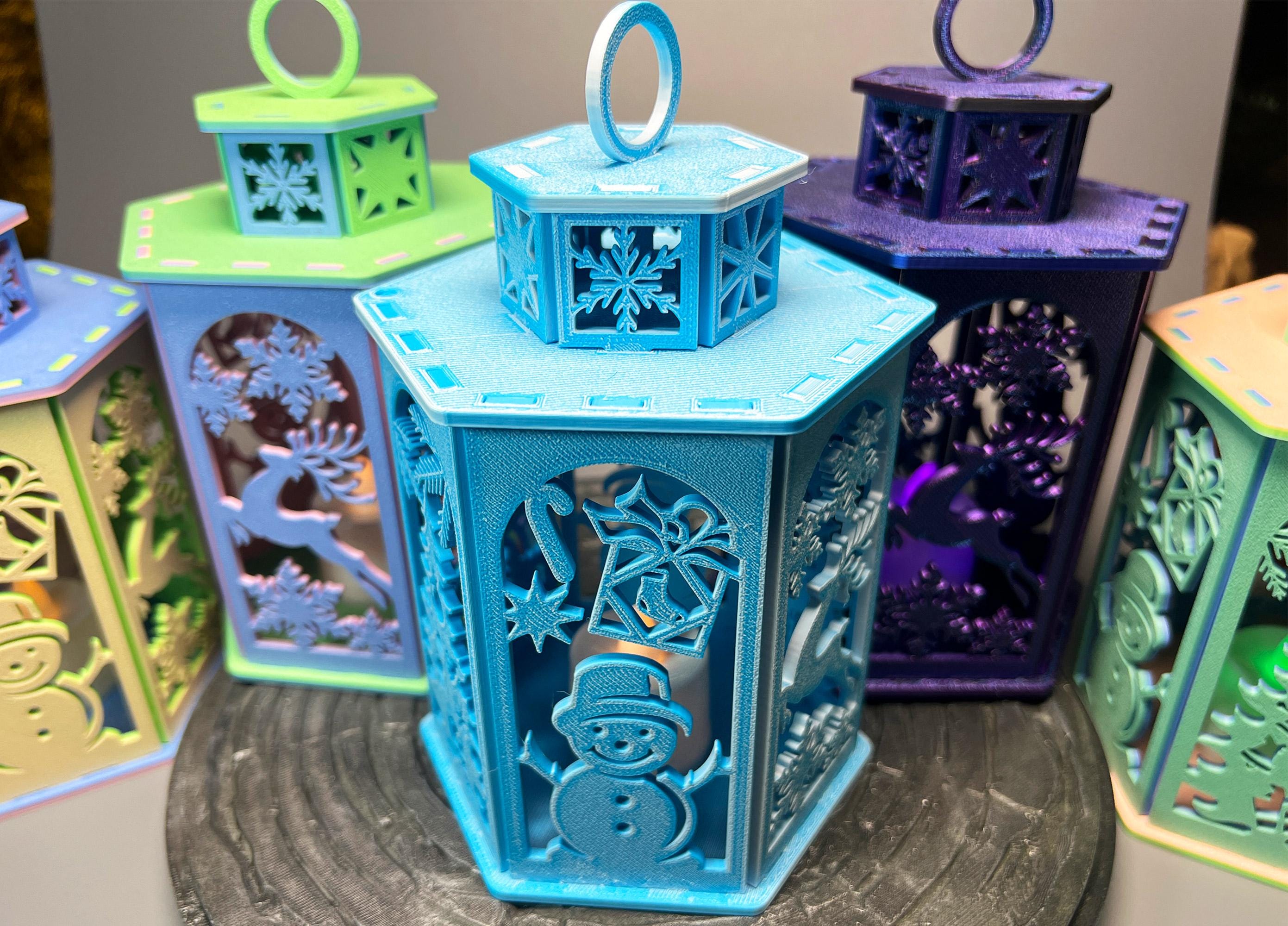 3D Printable Christmas Lamp Decoration STL File - Etsy