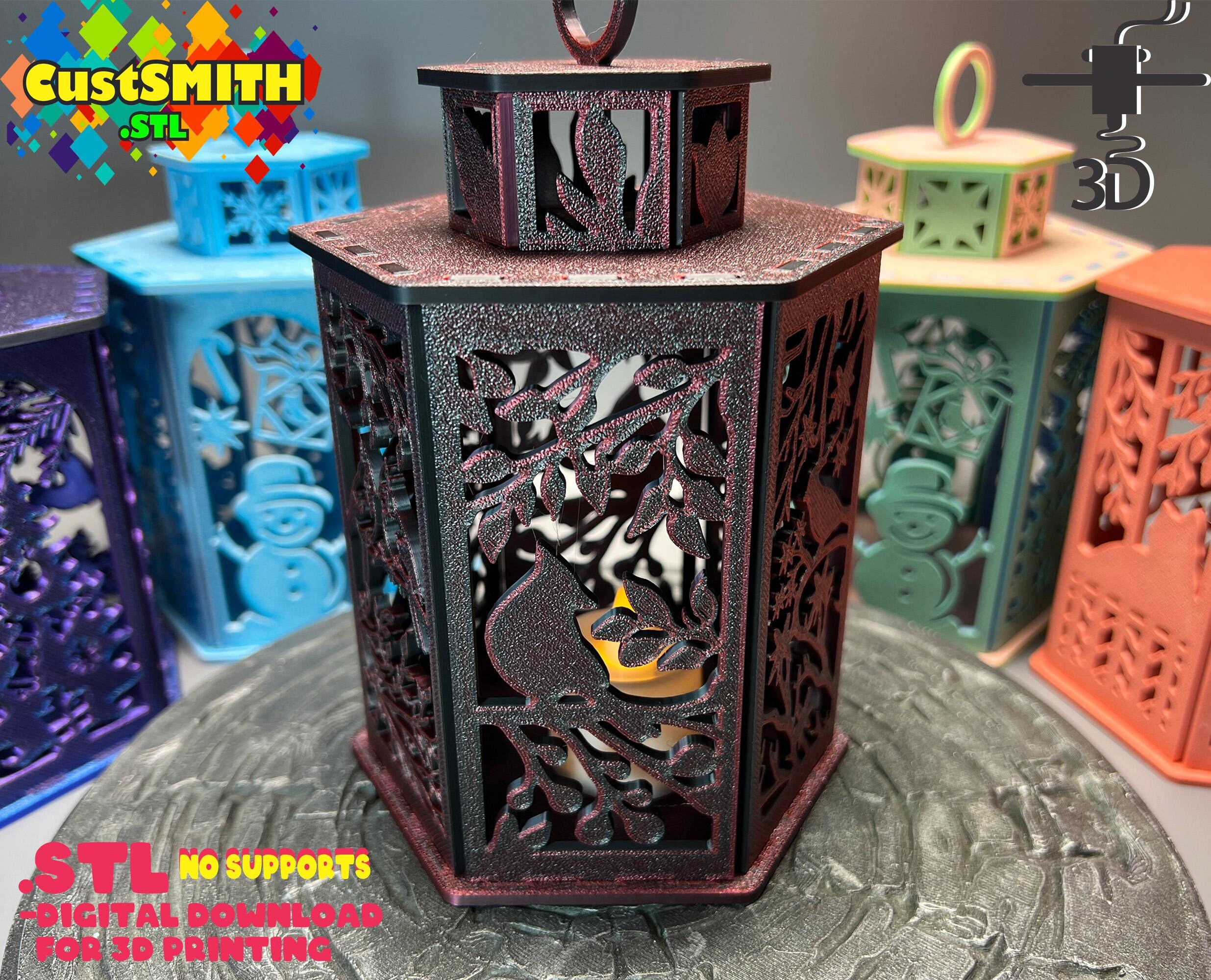 3D Printable Cardinal Bird Lamp Decoration STL File - Etsy