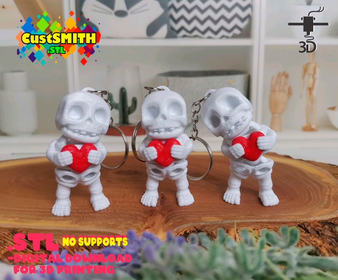 Valentines Tiny Skeleton Stl File for 3D Printing - Etsy UK