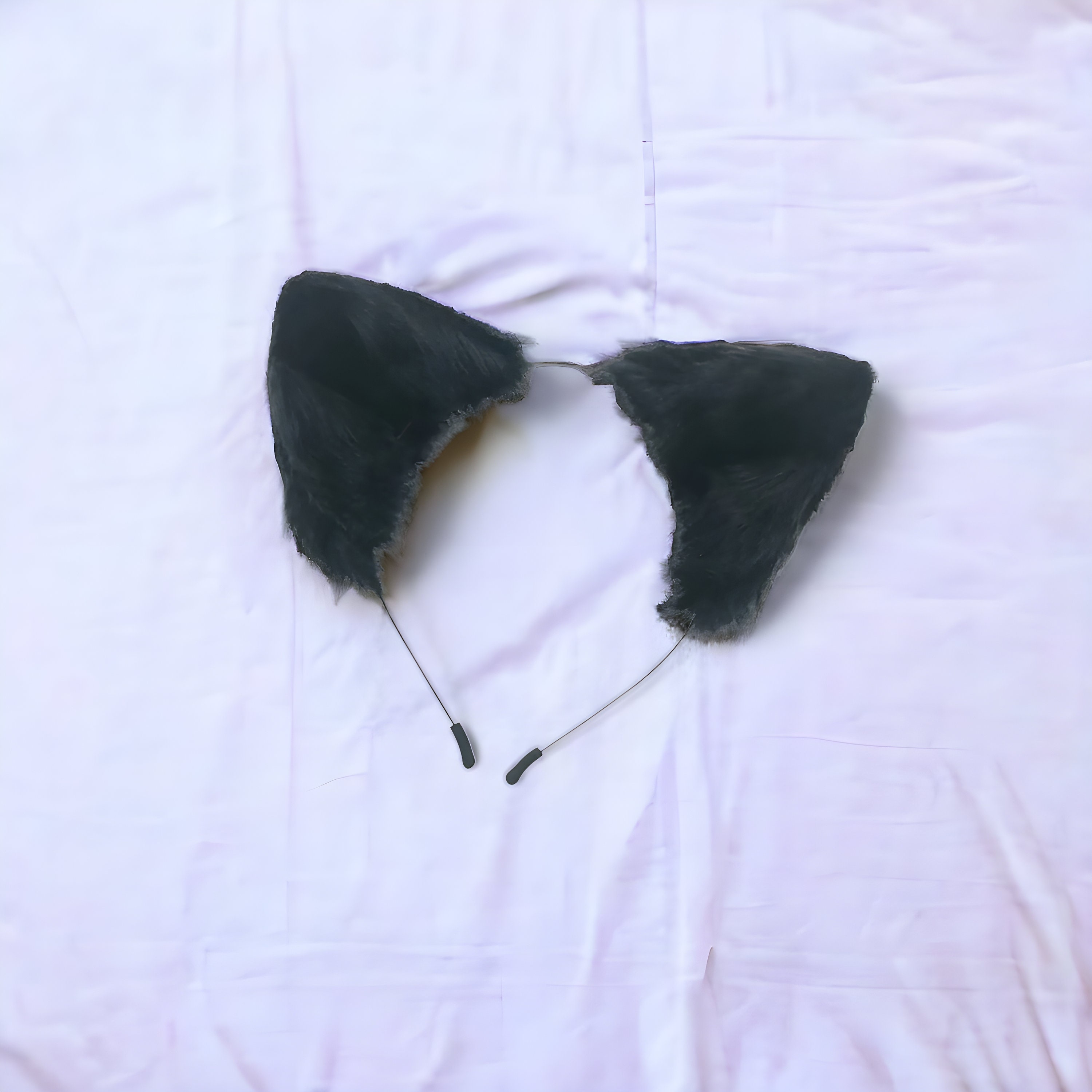 Black Cat Ears Cosplay Ears Black Kitten Ears Kitty Headband Anime ...