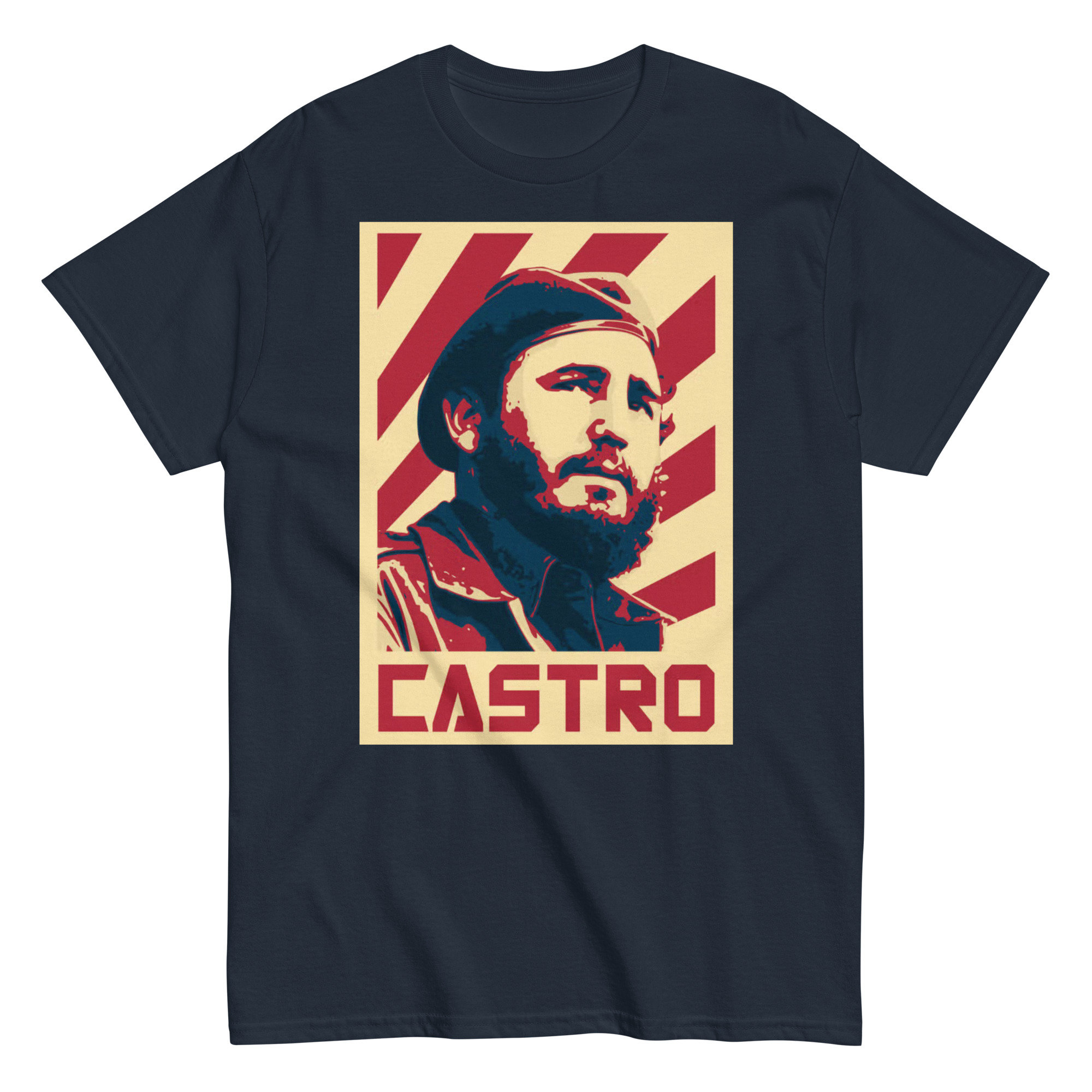 FIDEL CASTRO Homage T-shirt, Fidel Castro Inspired Print Art Tee, Rebel ...