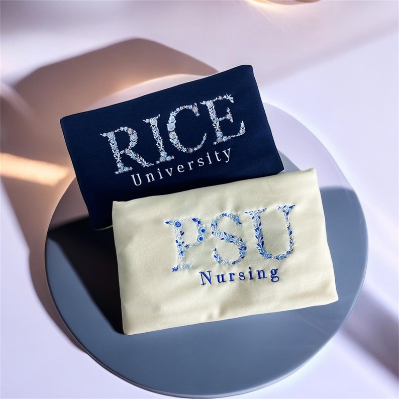 Custom School Uniform ，embroidered Hoodies ，floral Alphabet， Custom ...