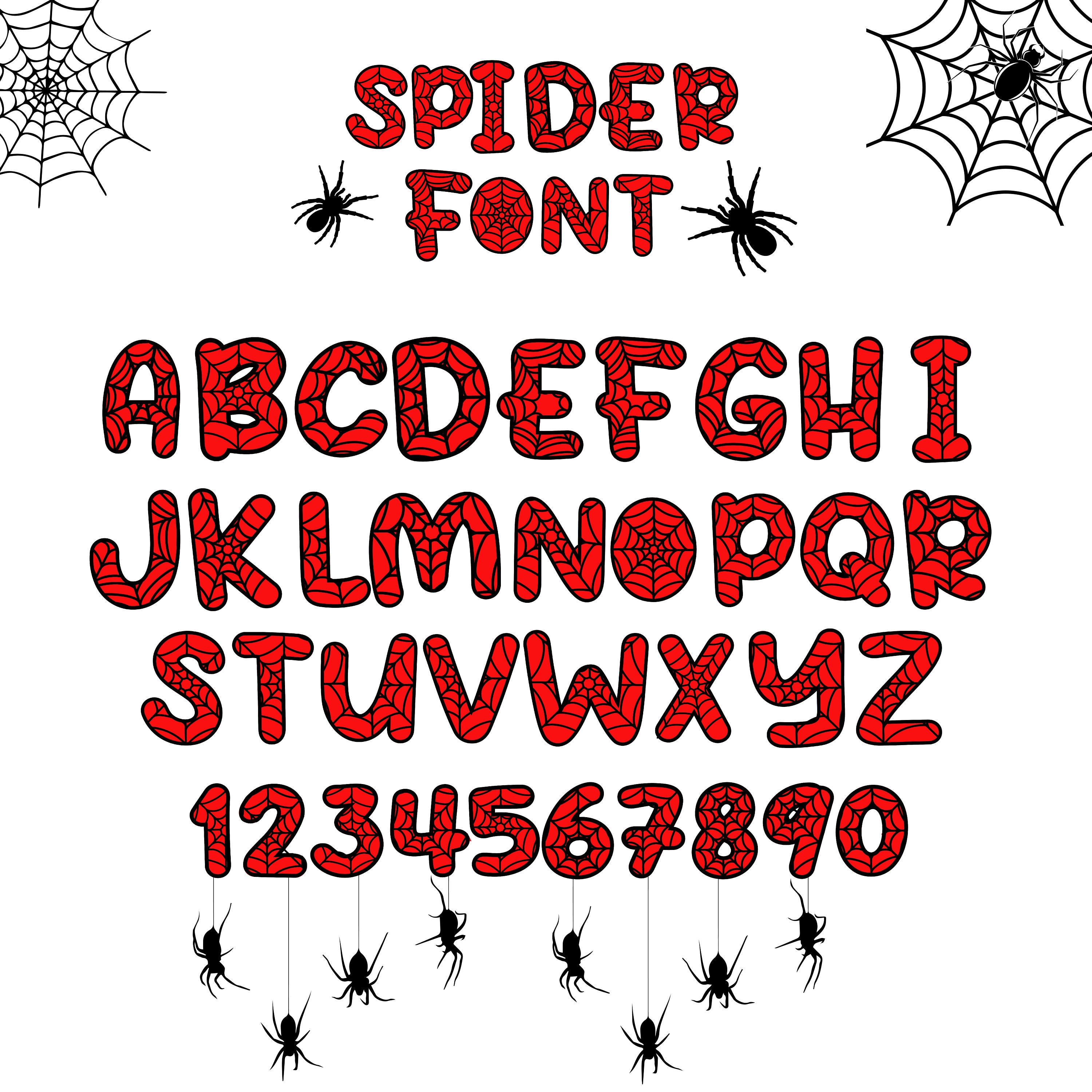 Spider Font SVG, Spider Alphabet SVG, Spider Font,spider Web Font,spider Web Svg,spider ,spider ...