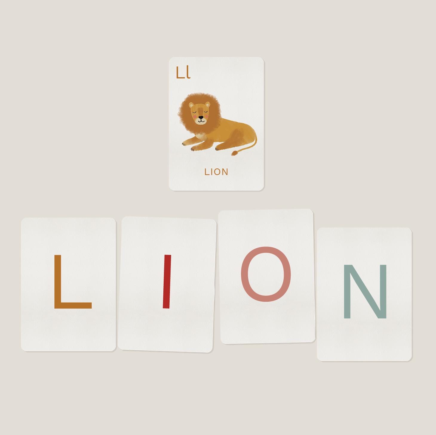 Alphabet Flashcards With Animals, Matching Game, English Alphabet ...
