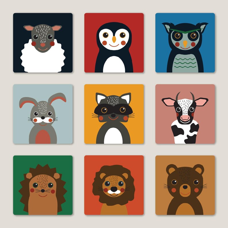 Memory Game, Match Animal Pairs, Board Game for Kids and Family ...