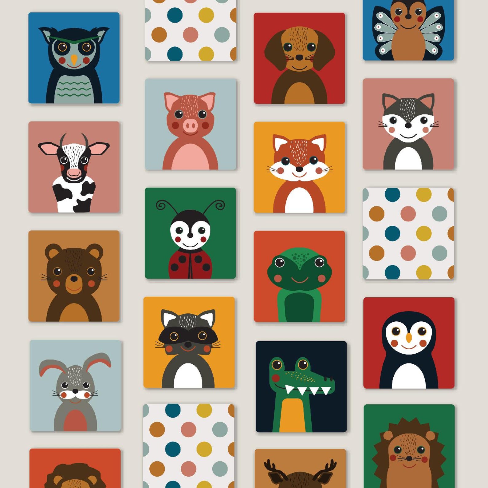 Memory Game, Match Animal Pairs, Board Game for Kids and Family ...