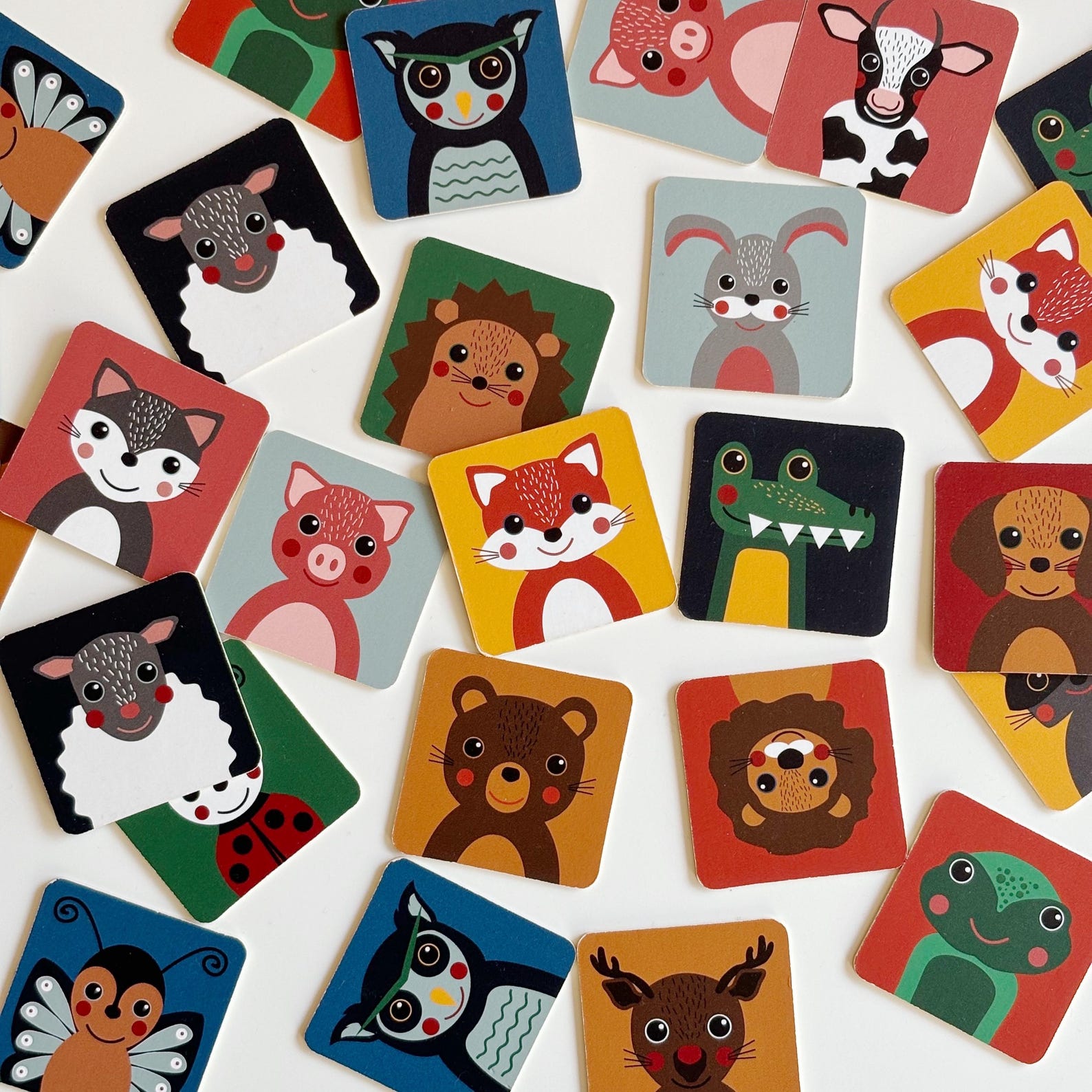 Memory Game, Match Animal Pairs, Board Game for Kids and Family ...