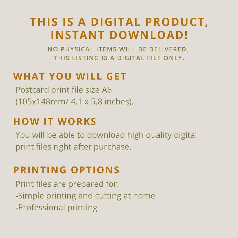 Printable Music Playlist Postcard Set, 12 Cards With Minimal ...