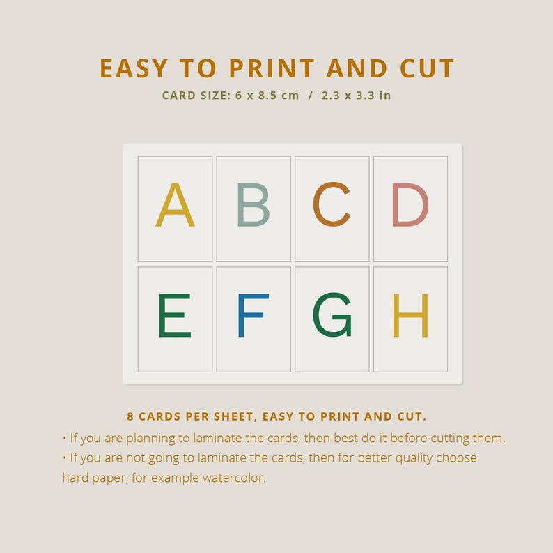 Uppercase Lowercase Alphabet Flashcards, Matching Game, English Letters ...