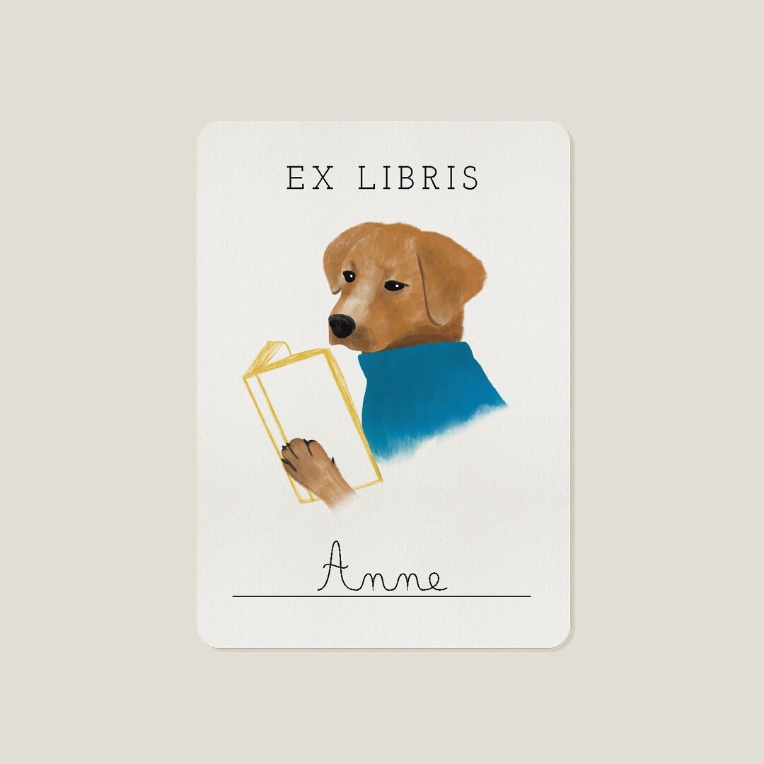 Ex Libris, Printable Bookplate, Decorative Label With Your Name, Cut ...