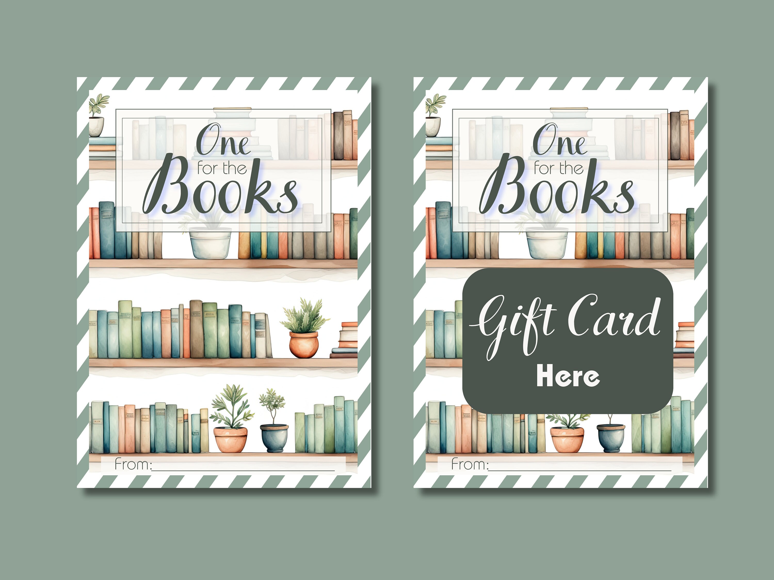 Gift Card Holder Teacher Appreciation Gift Card Holder Book Lover ...