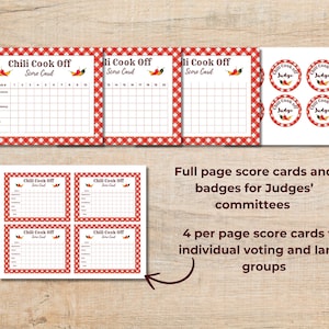 Chili Cook-off Contest Kit, Chili Cook-off Printables, Chili Cook-off ...