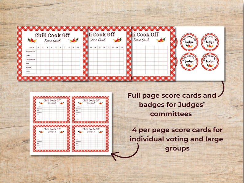 Chili Cook-off Contest Kit, Chili Cook-off Printables, Chili Cook-off ...