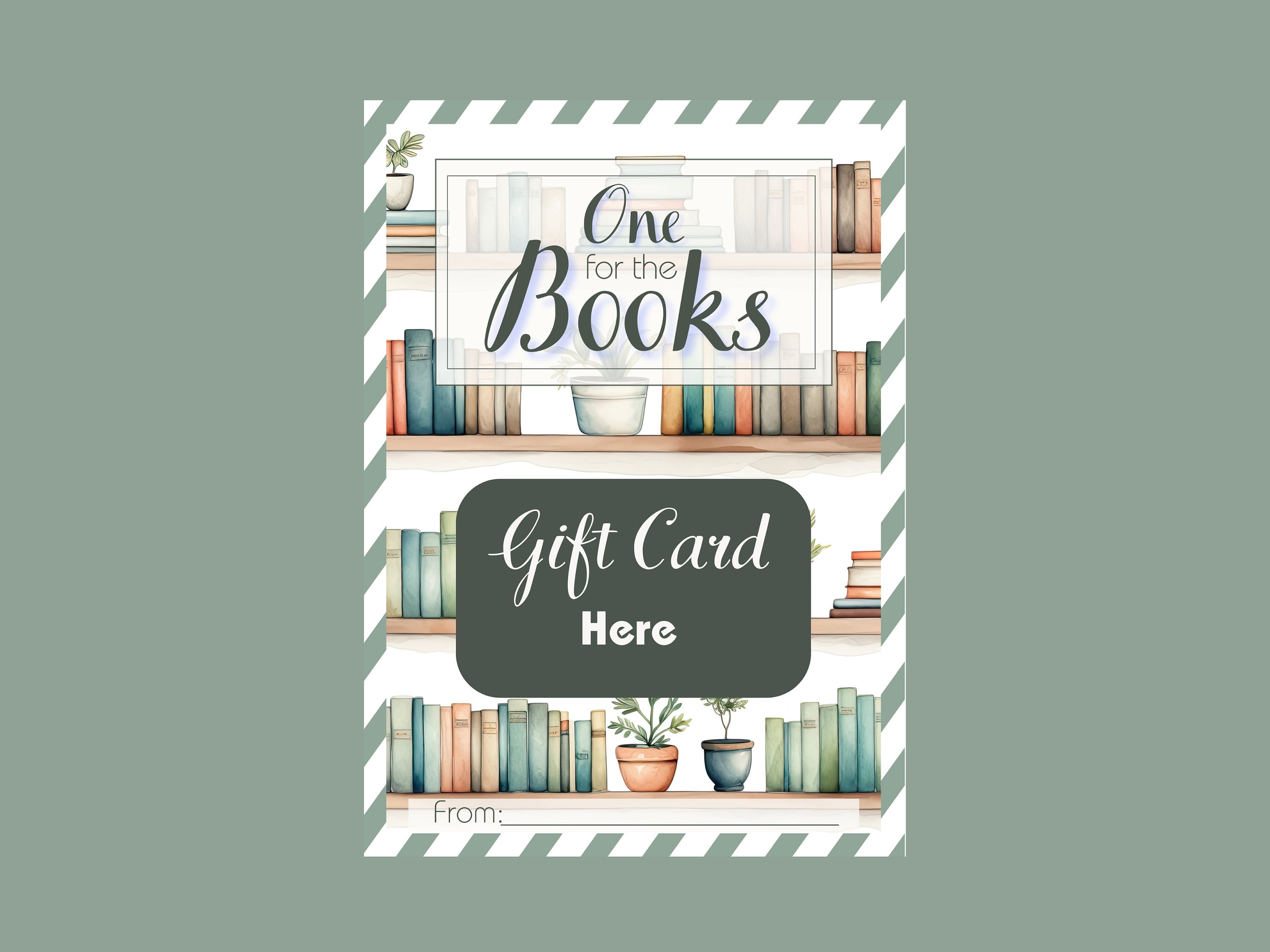 Gift Card Holder Teacher Appreciation Gift Card Holder Book Lover ...