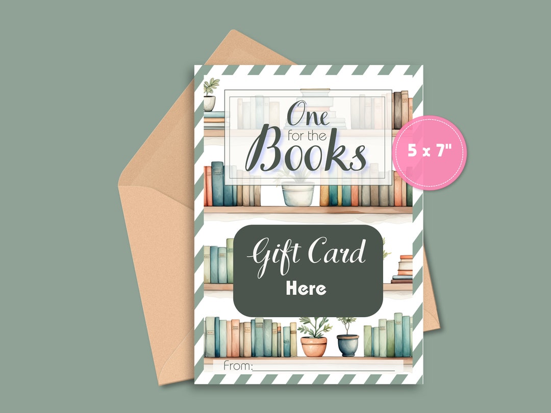 Gift Card Holder Teacher Appreciation Gift Card Holder Book Lover ...