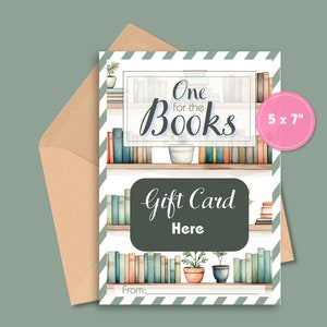 Gift Card Holder Teacher Appreciation Gift Card Holder Book Lover ...