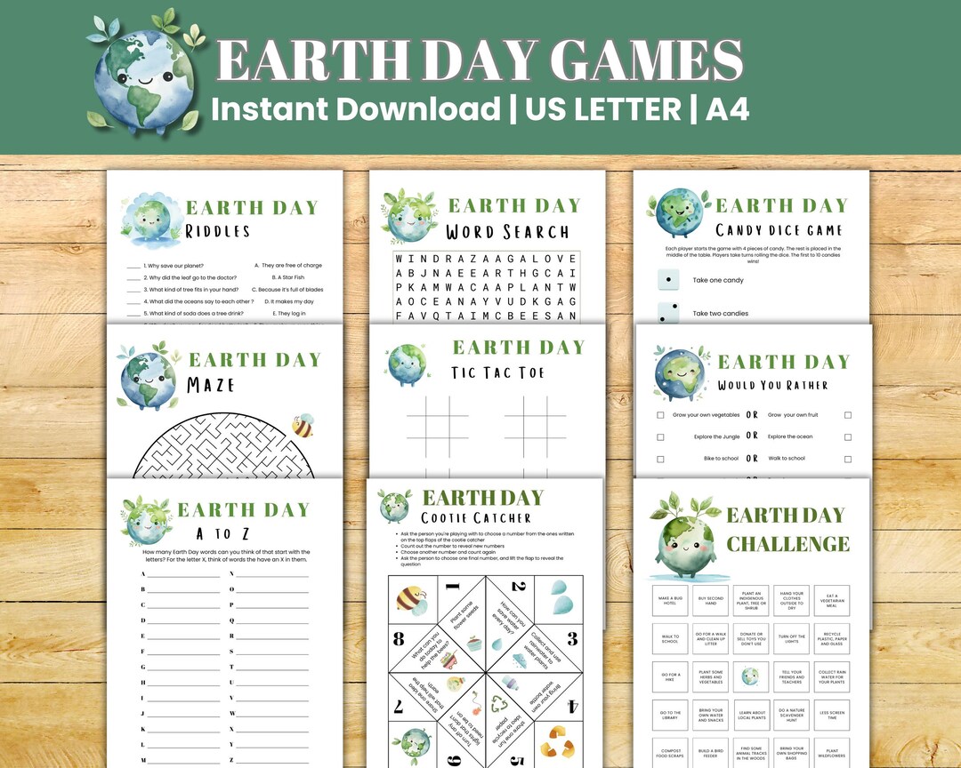 Earth Day Games | Earth Day Activities Bundle | Earth Day Game | Earth ...