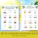 Printable Outdoor Sensory Scavenger Hunt Set Sensory Play Scavenger ...
