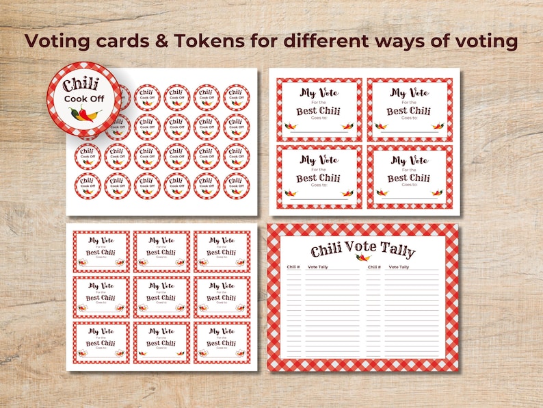 Chili Cook-off Contest Kit, Chili Cook-off Printables, Chili Cook-off ...
