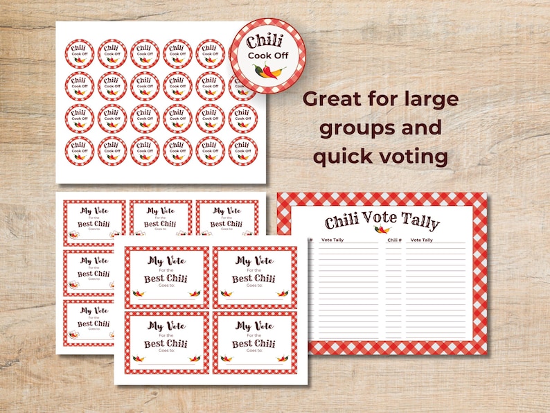 Chili Cook-off Contest Kit, Chili Cook-off Printables, Chili Cook-off ...