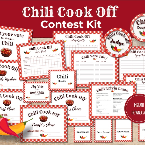 Chili Cook Contest Kit - Etsy