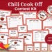 Chili Cook-off Contest Kit, Chili Cook-off Printables, Chili Cook-off ...