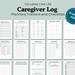 Printable Caregiver Logbook: Daily Task Checklist & Medical Tracker ...