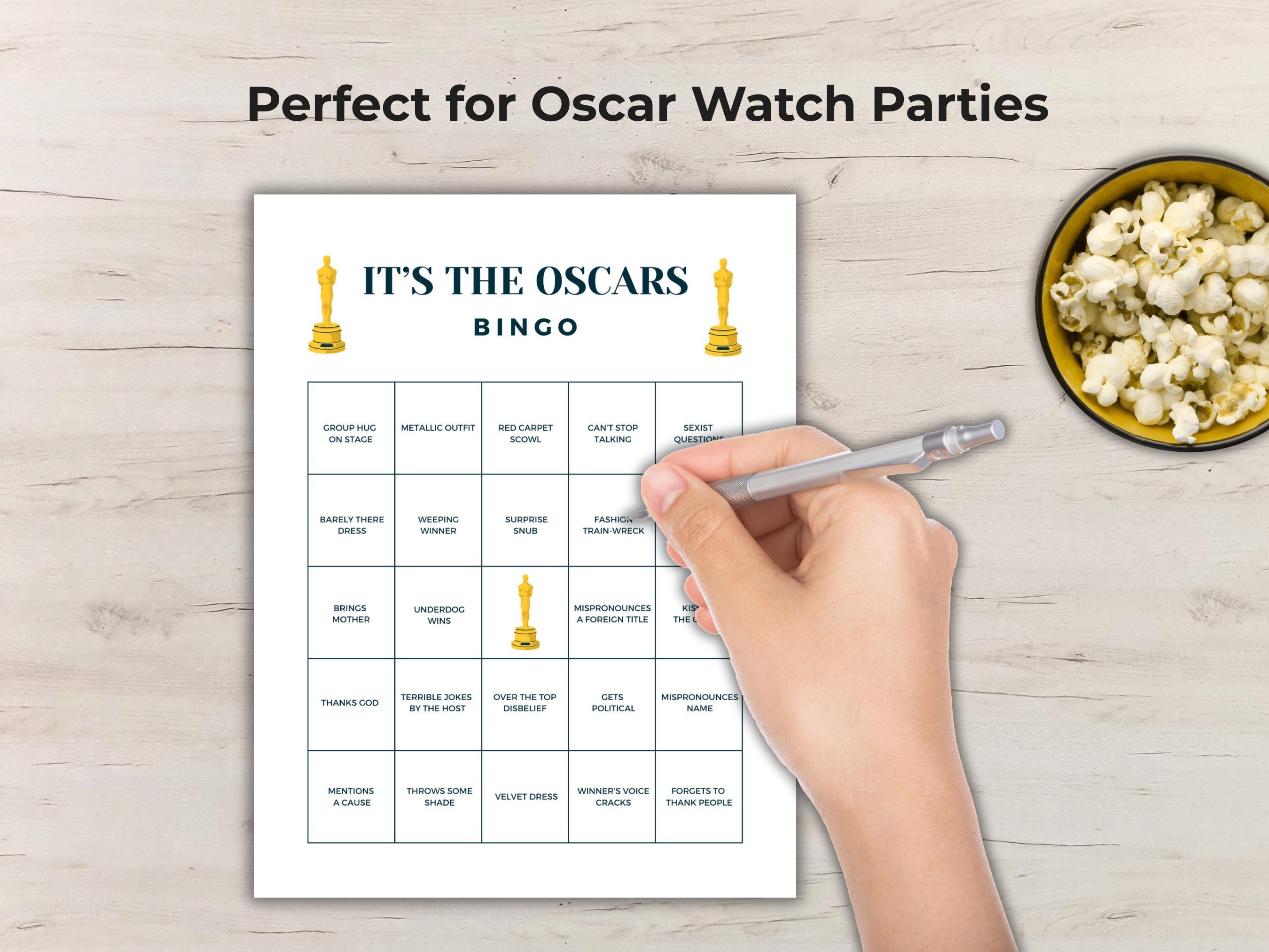 2026 Oscar Night Bingo Cards: Printable Academy Awards Bingo Set | 25 ...