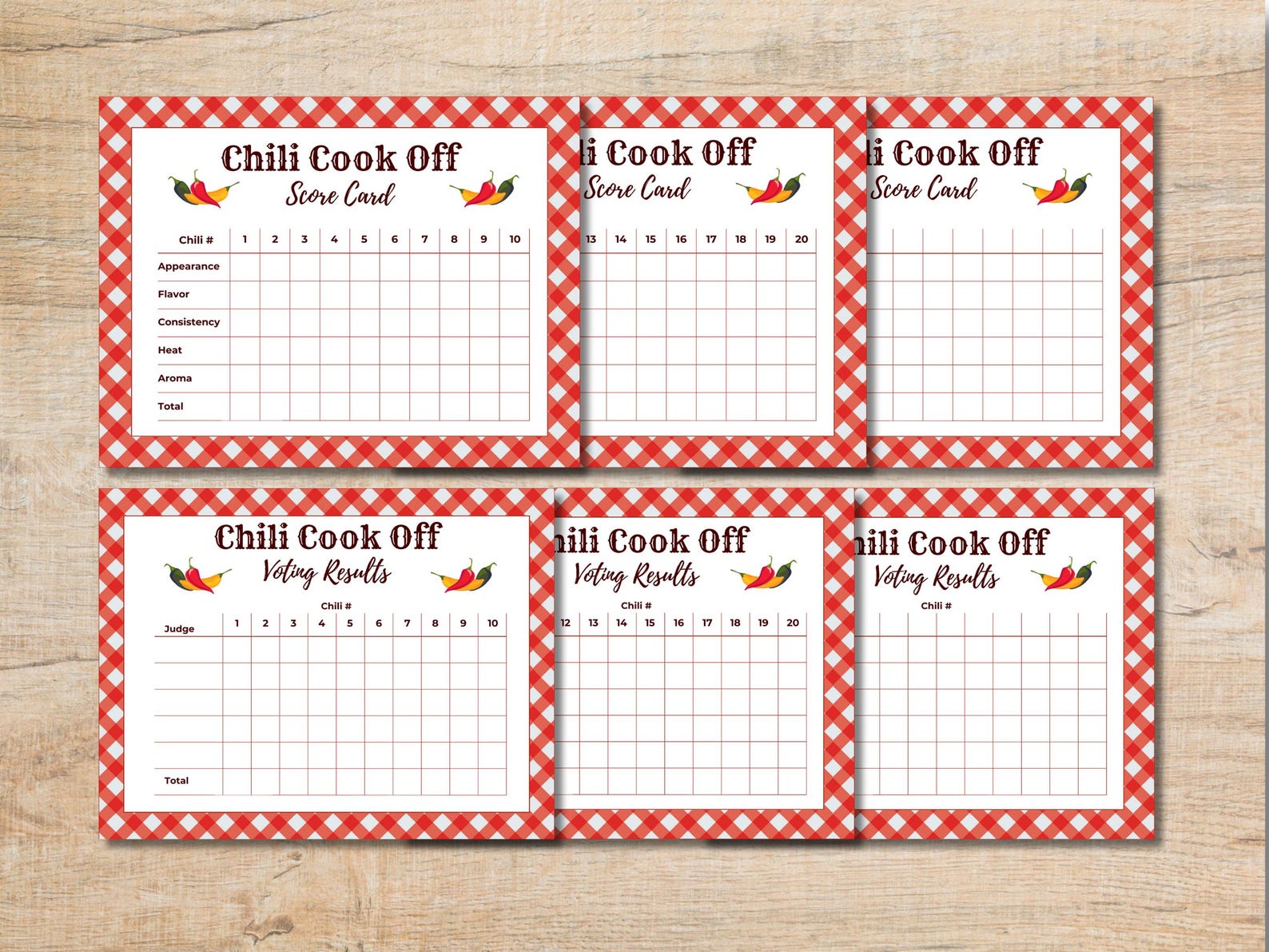 Chili Cook-off Contest Kit, Chili Cook-off Printables, Chili Cook-off ...