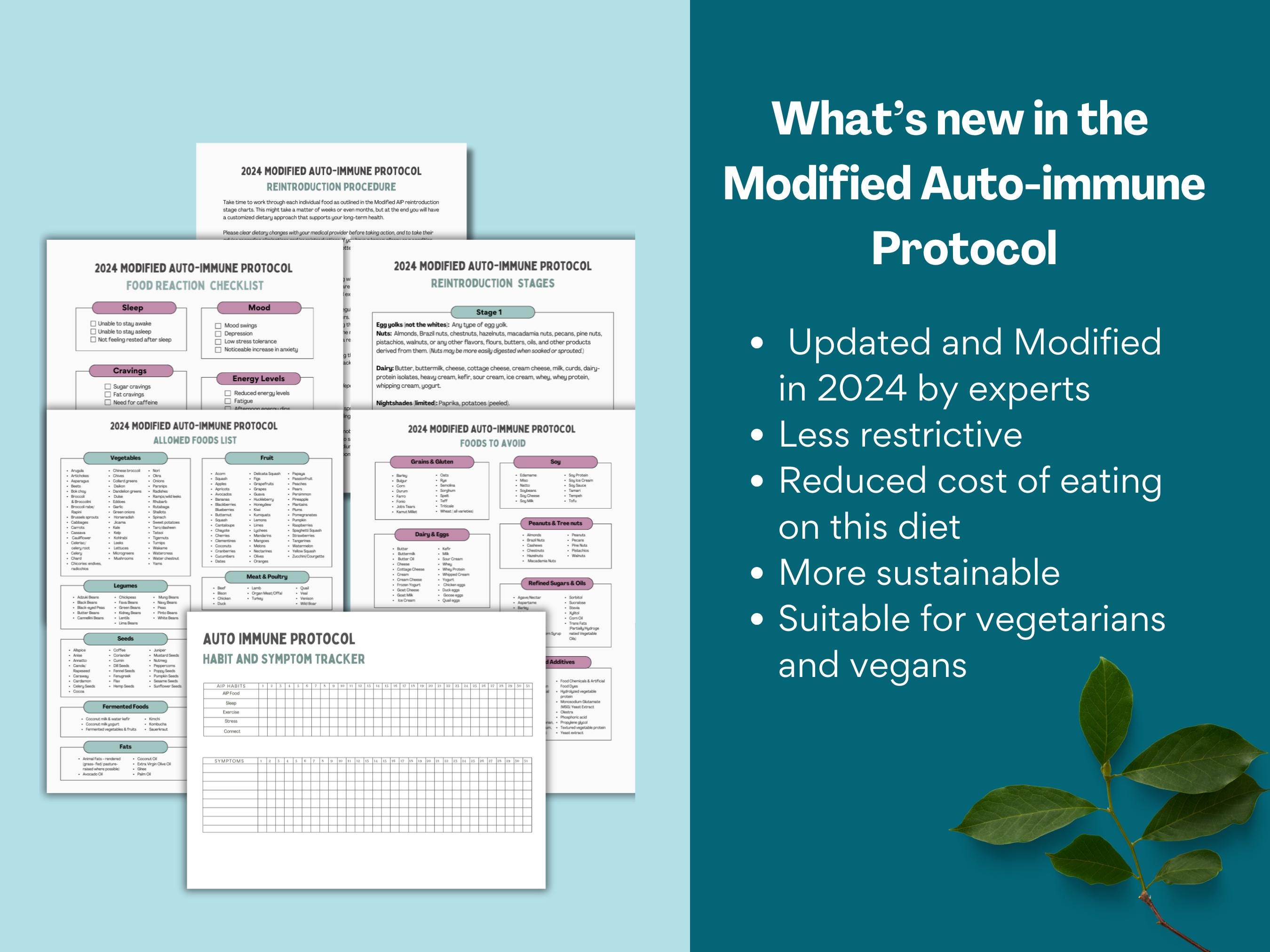 Updated AIP Food List | Modified Autoimmune Protocol | Reintroduction ...