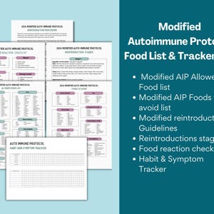 Updated AIP Food List | Modified Autoimmune Protocol | Reintroduction ...