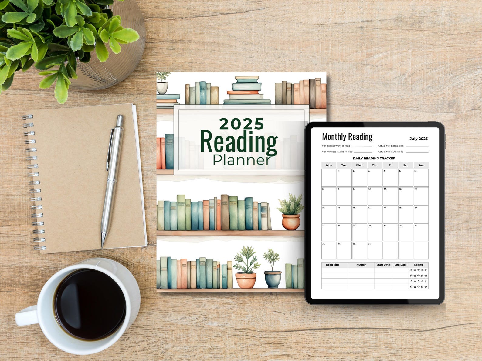 Printable 2025 Reading Tracker Journal Reading Log Book Tracker Book ...