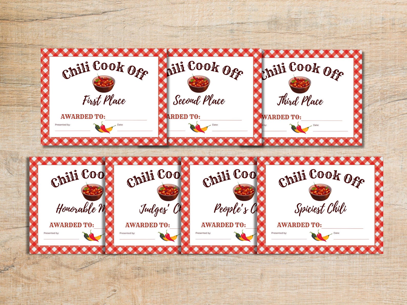 Chili Cook-off Contest Kit, Chili Cook-off Printables, Chili Cook-off ...
