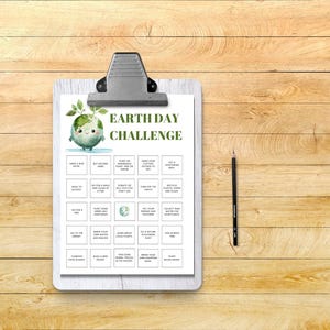 Earth Day Bingo Challenge | Earth Day Activity | Earth Day Game | Eco ...