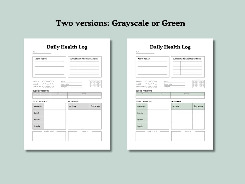 Printable Caregiver Logbook: Daily Task Checklist & Medical Tracker ...