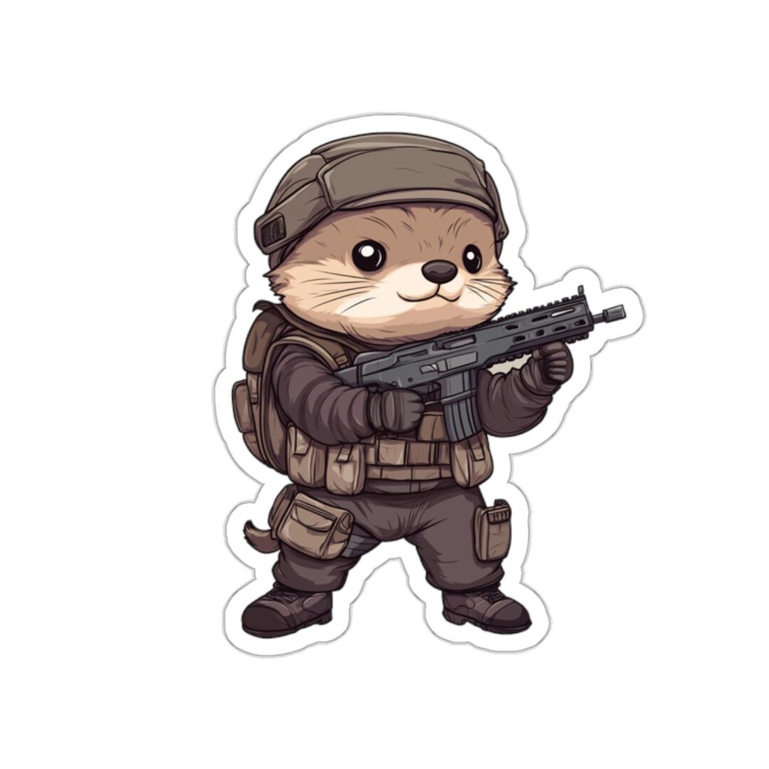Warrant Officer Otter Vinyl Sticker - Etsy