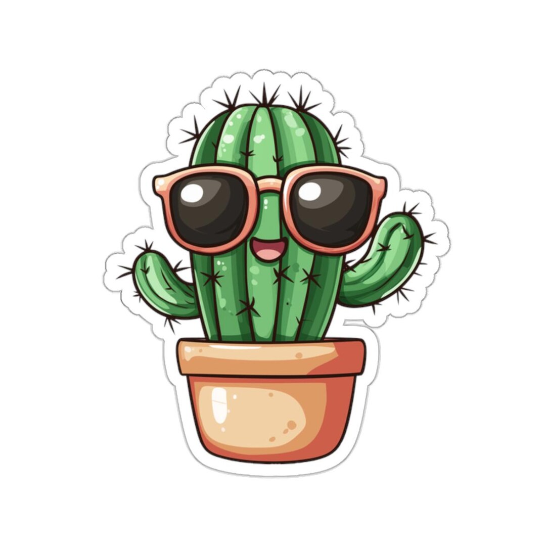 Cactus Stickers, Desert Vibe Decor, Succulent Decals, Plant Lover Gift ...