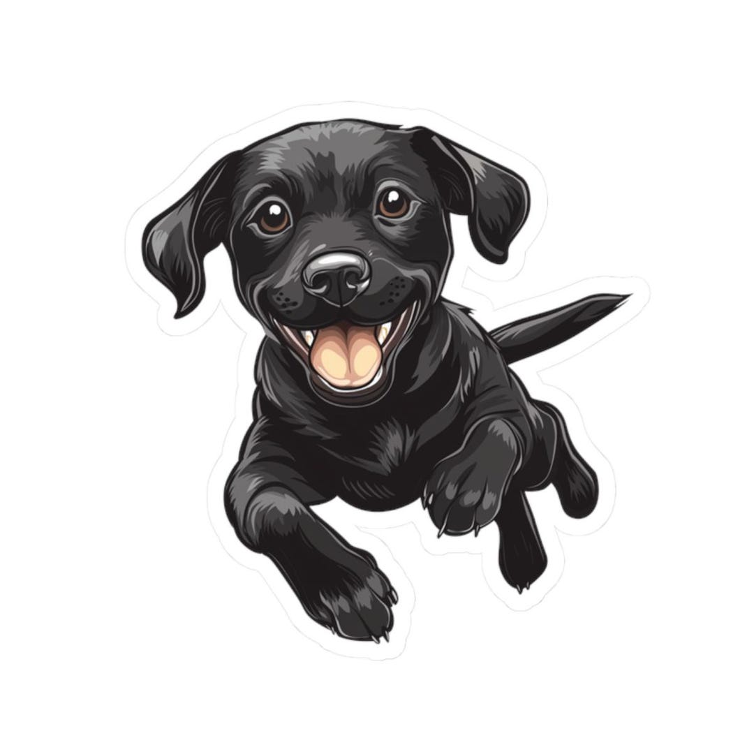 Black Labrador Vinyl Sticker - Etsy