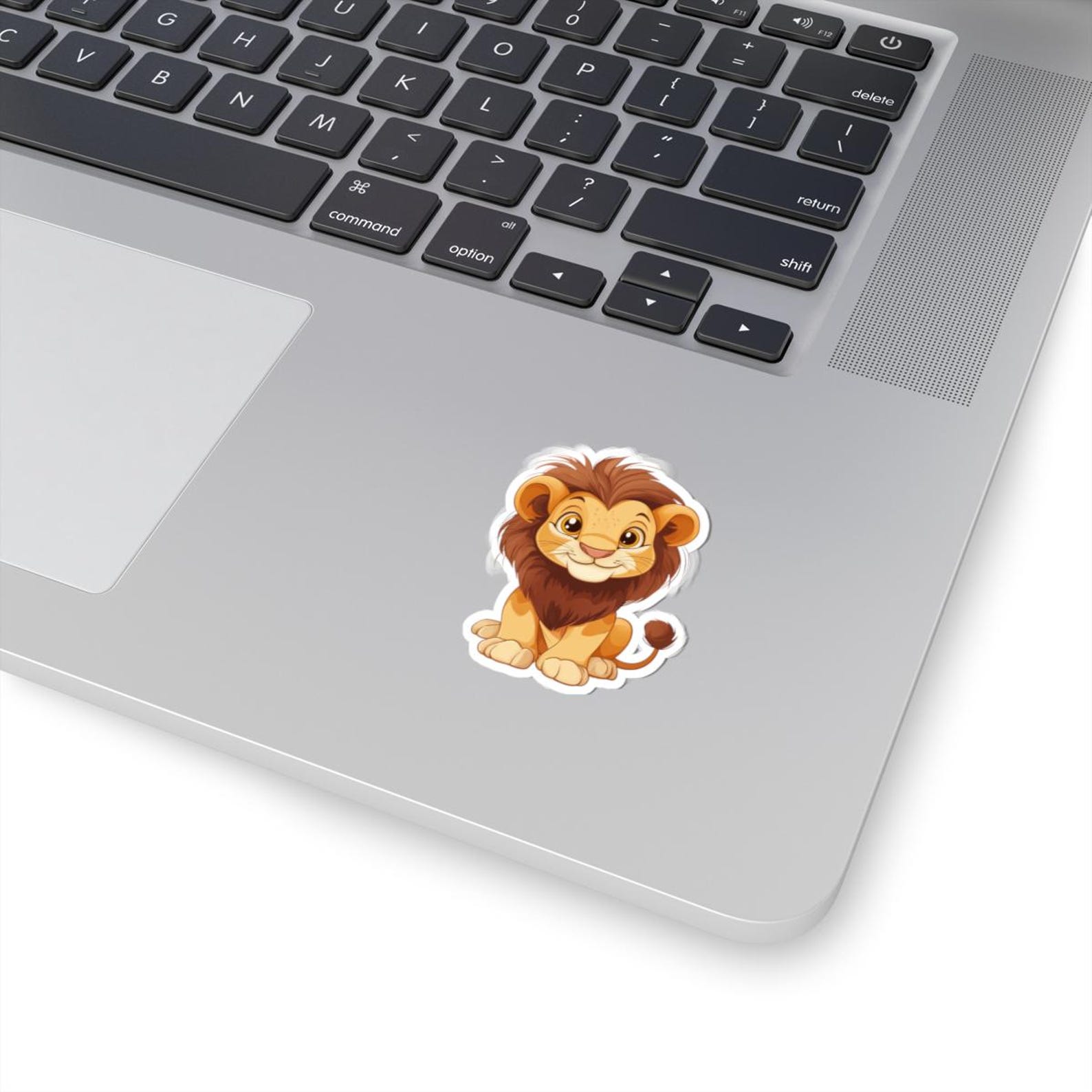 Baby Lion Kiss-cut Stickers, Adorable Vinyl Decal, Cute Animal Laptop ...