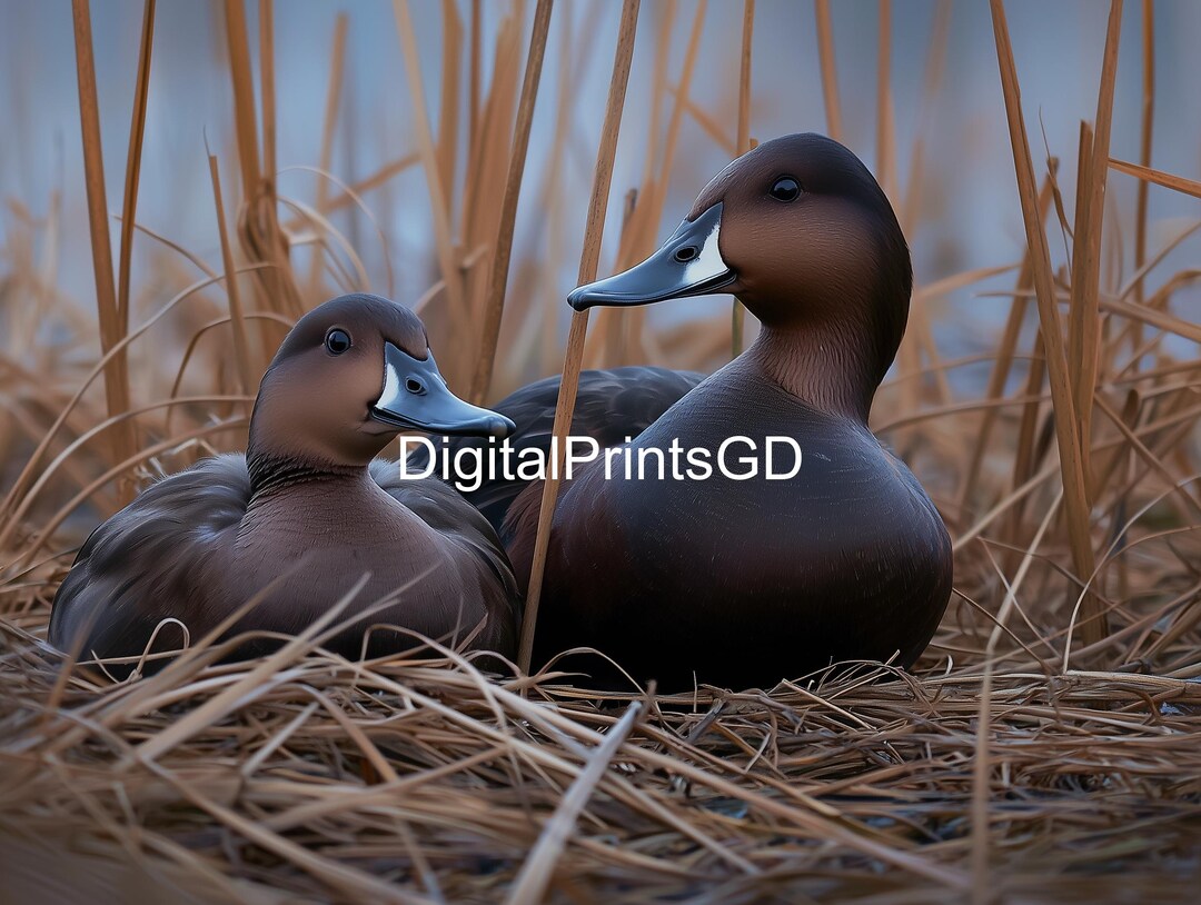 Madagascar Pochard Art: Rare Duck Wildlife Photography (digital ...