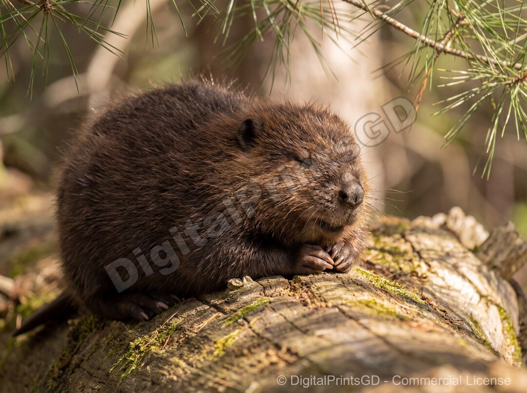 Beaver Wall Art Printables (set of 5) – Digital Download | Wildlife ...