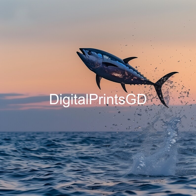 Atlantic Bluefin Tuna Print - Dynamic Ocean Fish Photography,atlantic ...