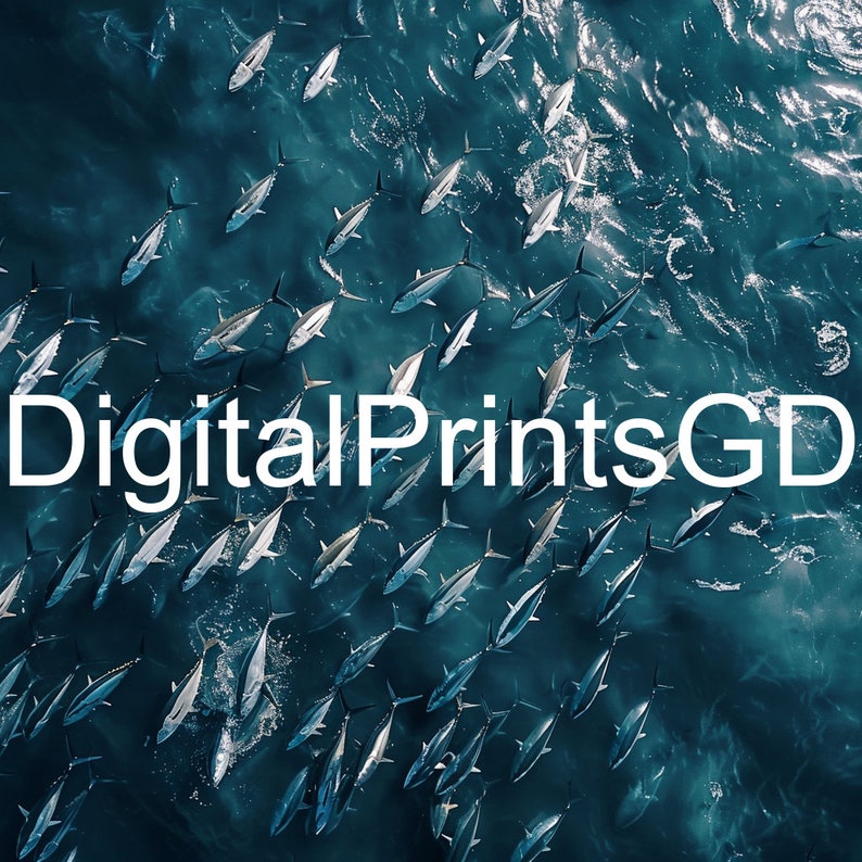 Atlantic Bluefin Tuna Print - Dynamic Ocean Fish Photography,atlantic ...