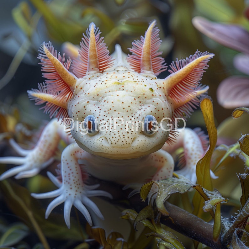 Axolotl Elegance, Aquatic Grace, Regenerative Marvel, Freshwater ...