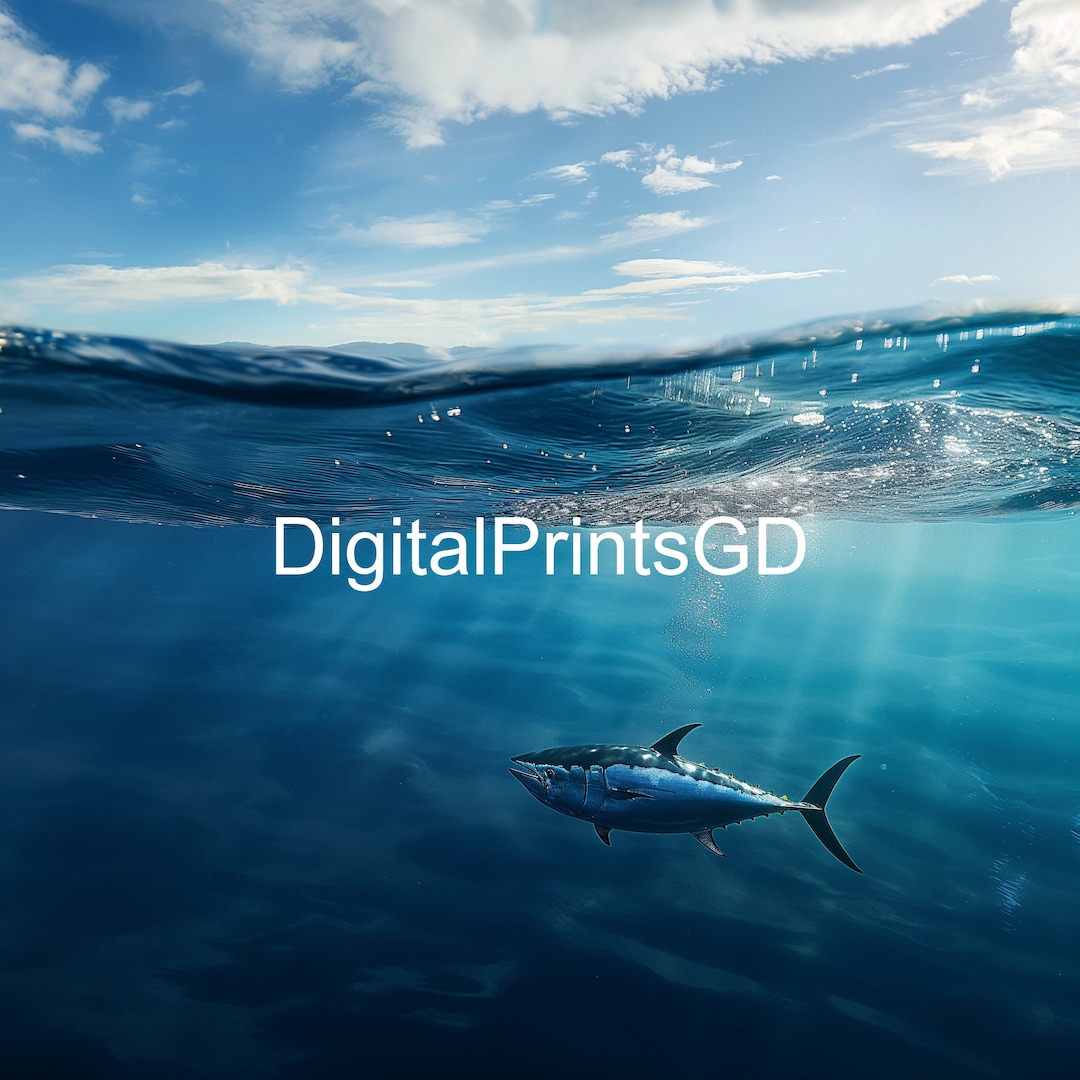 Atlantic Bluefin Tuna Print - Dynamic Ocean Fish Photography,atlantic ...