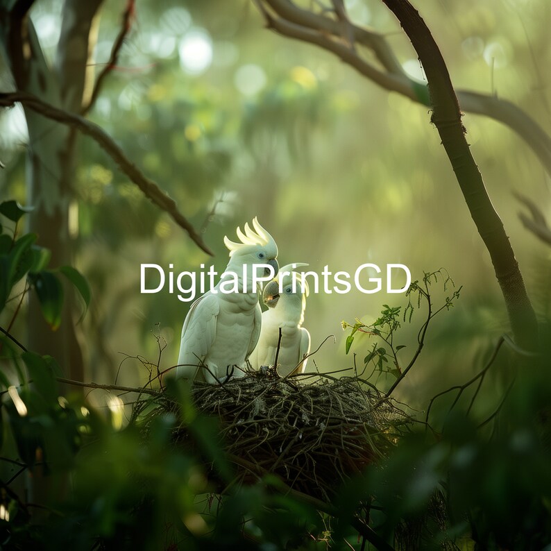 Red-vented Cockatoo Print - Vibrant Bird Photography, Rare Philippine ...